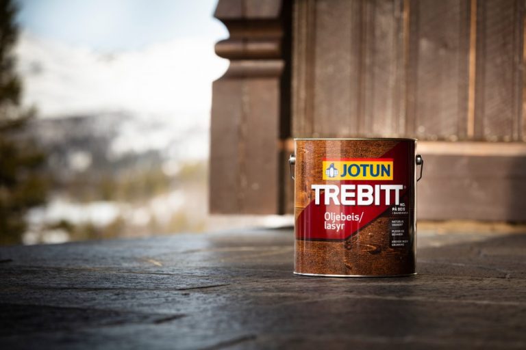 Trebitt Oljebeis i høstfarger - Jotun Uteinspirasjon