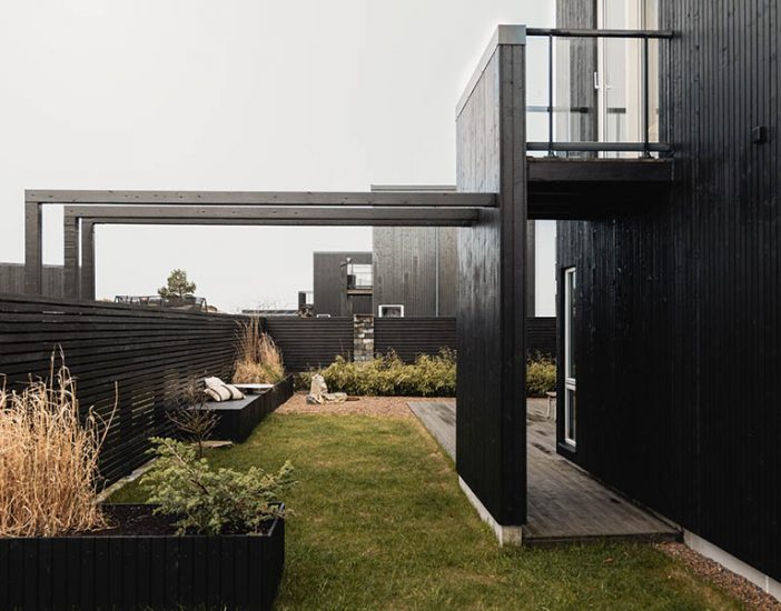 Arkitekttegnet bolig i moderne farger - Jotun Uteinspirasjon