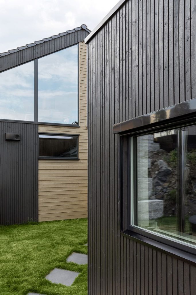 Moderne funkis i dempet sort - Jotun Uteinspirasjon